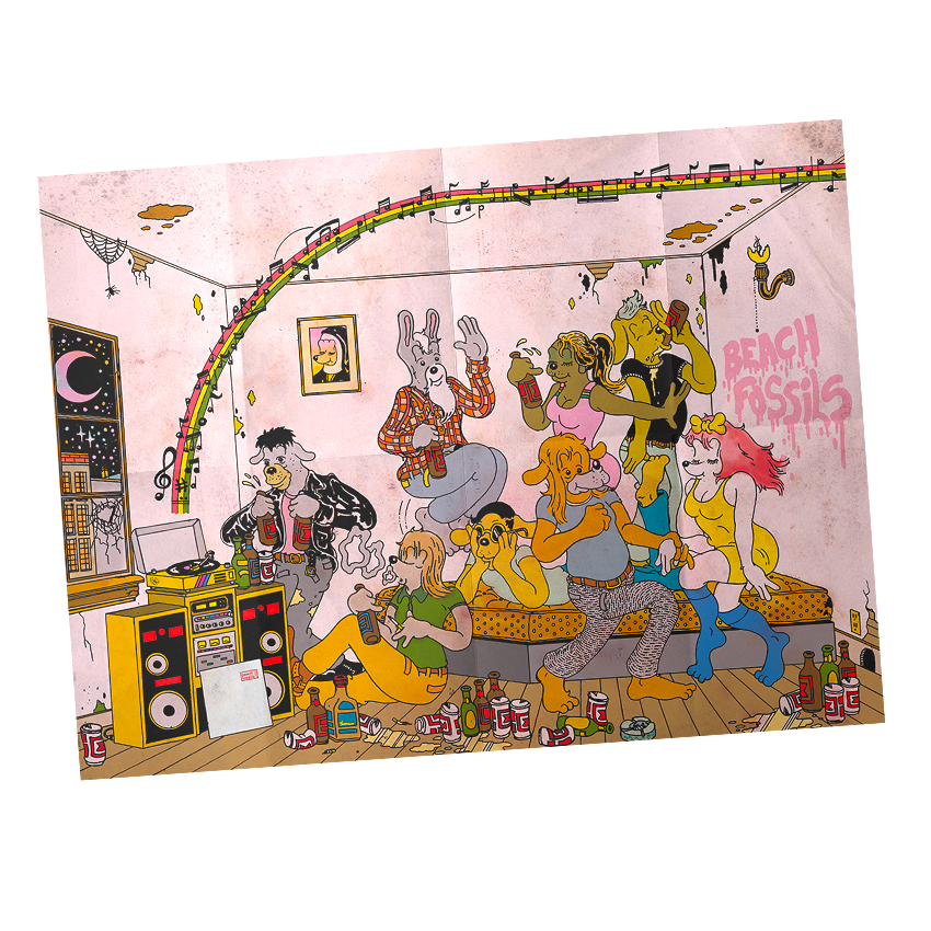 Beach Fossils 'Somersault' Poster – Bayonet Records